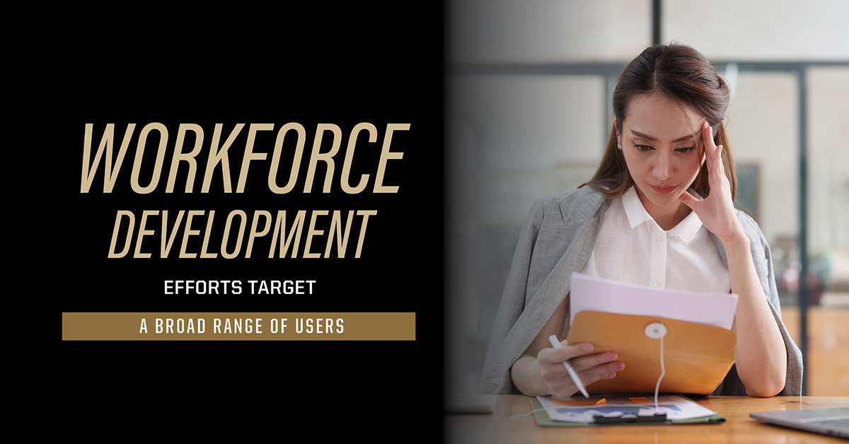 Workforce Development Efforts Target a Broad Range of Users