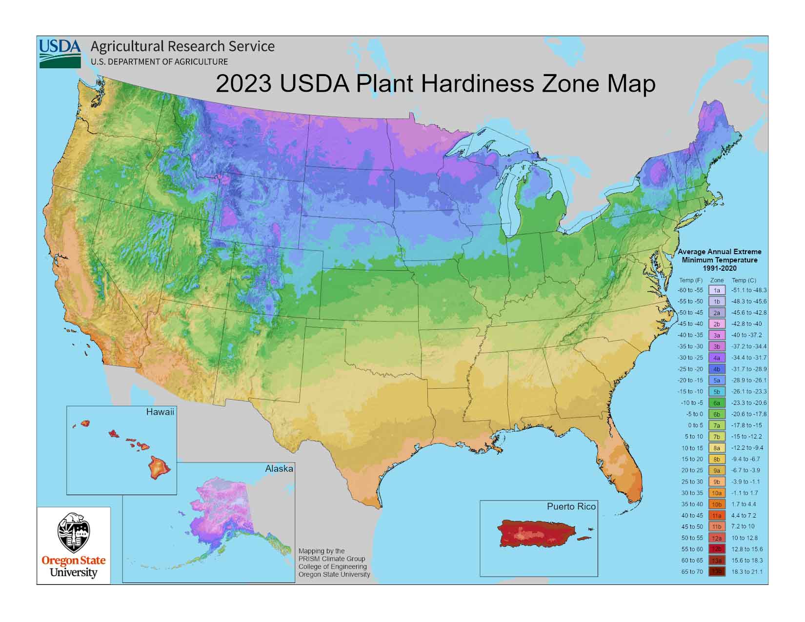 USDA Releases Updated Plant Hardiness Zone Map USDA Releases Updated Plant Hardiness Zone Map